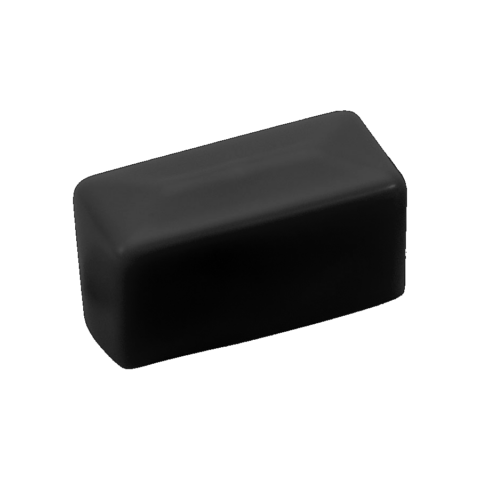 Rectangular vinyl finishing caps and grips – black | Caplugs Europe